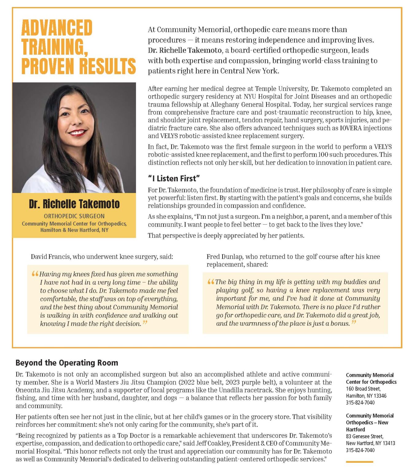 Advanced Training, Proven Results - Mohawk Valley Living