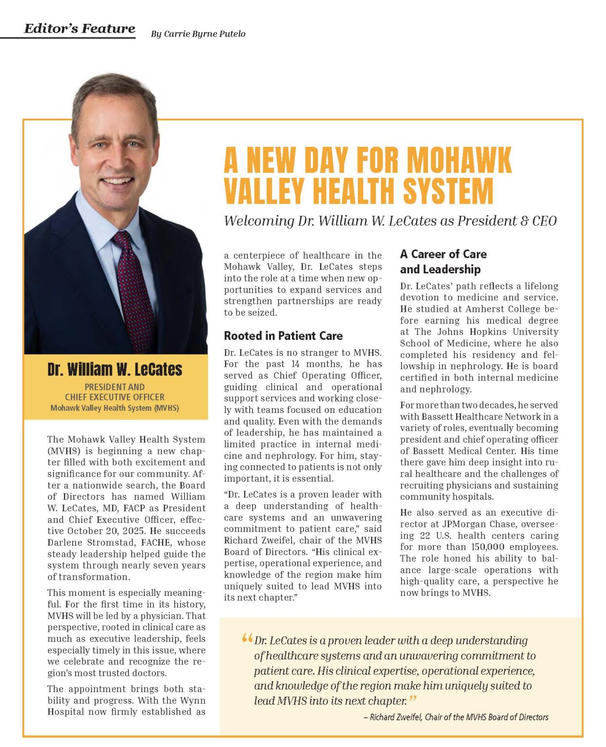 A New Day for Mohawk Valley Health System - Mohawk Valley Living